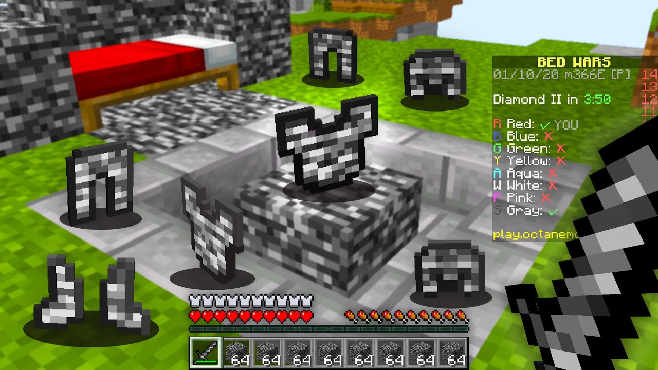 i secretly used bedrock armor in Minecraft Bedwars.. - Minecraft videos