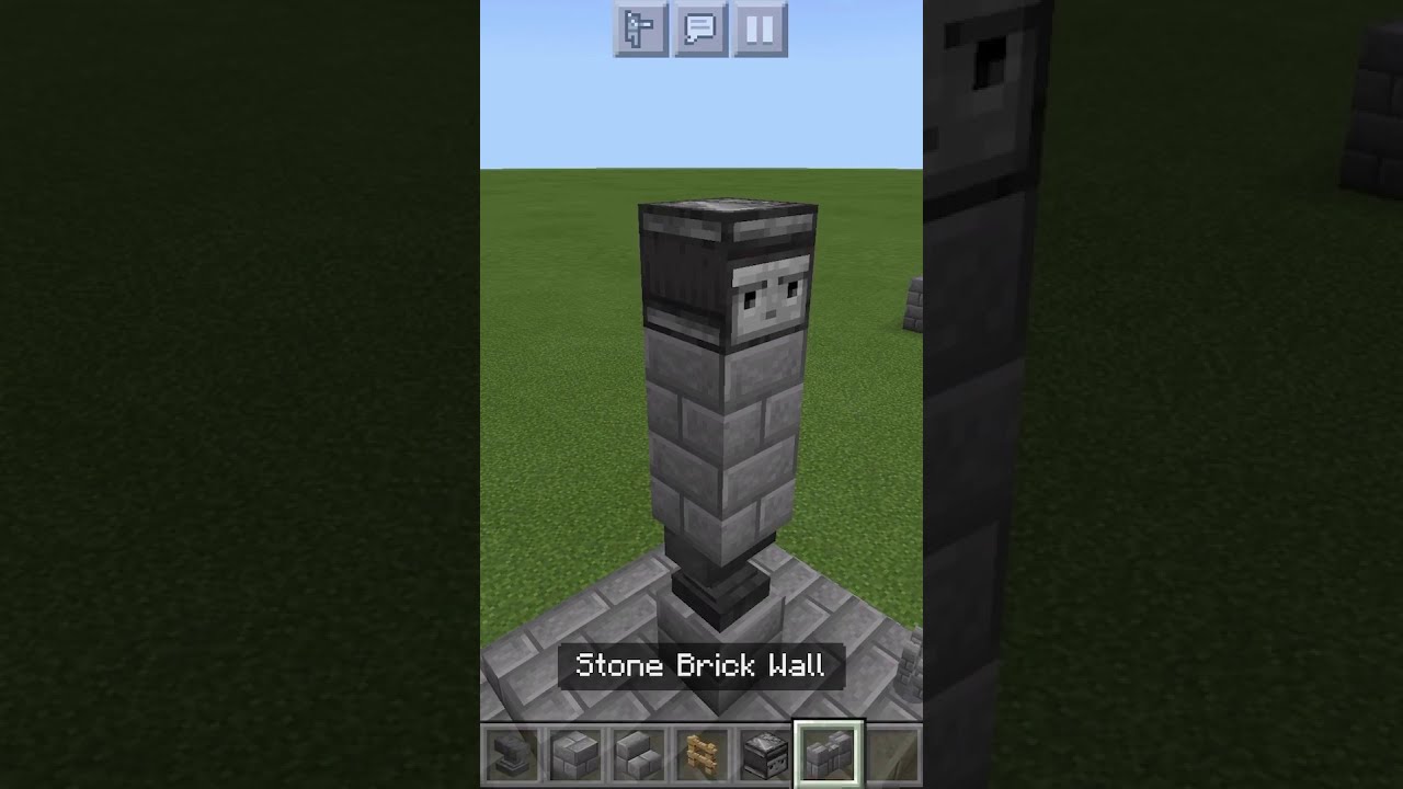 #shorts Minecraft statue guard build hack tutorial - Minecraft videos