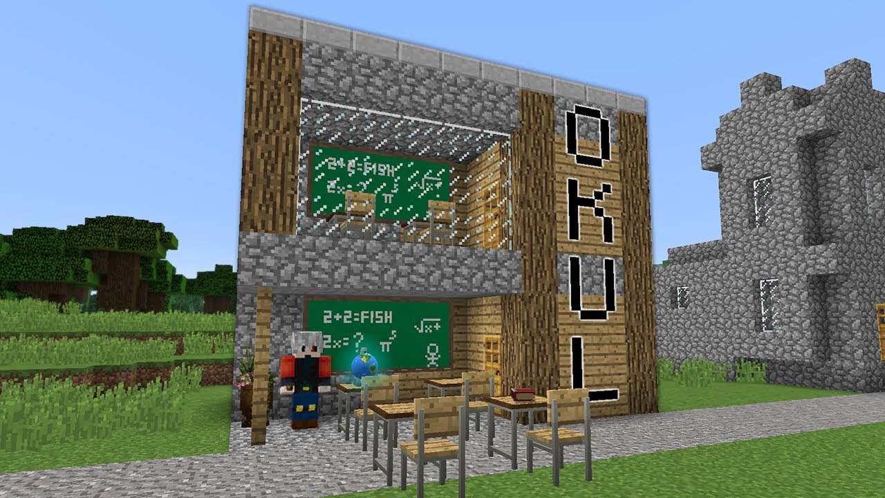 1000$ OKUL - Minecraft - Minecraft videos