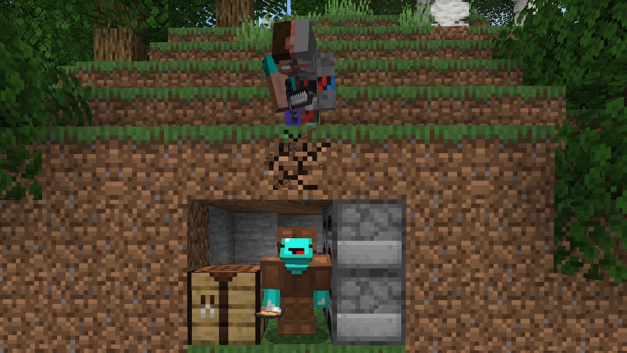 A TERMINATOR Hunts Me Down in Minecraft Manhunt... - Minecraft videos