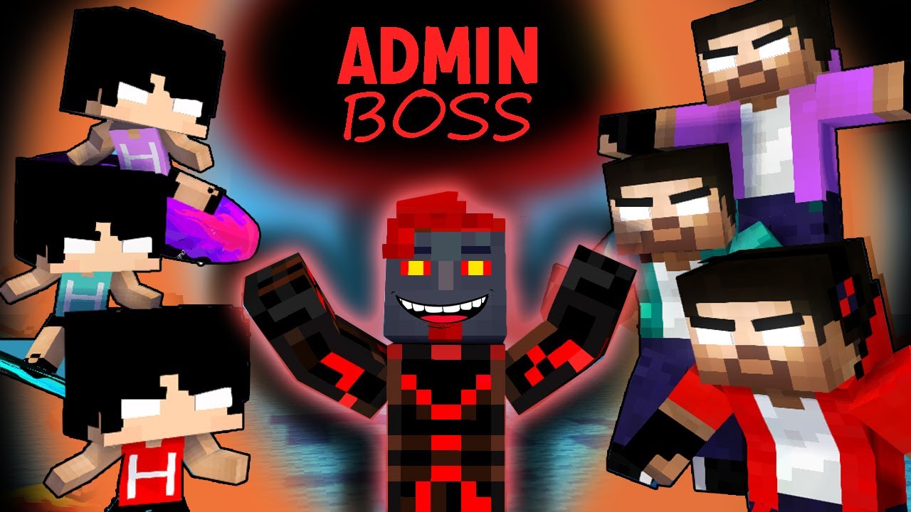 ADMIN BOSS VS 3 HEROBRINE AND HEEKO - ALL EPISODE ( COOL MINECRAFT ...