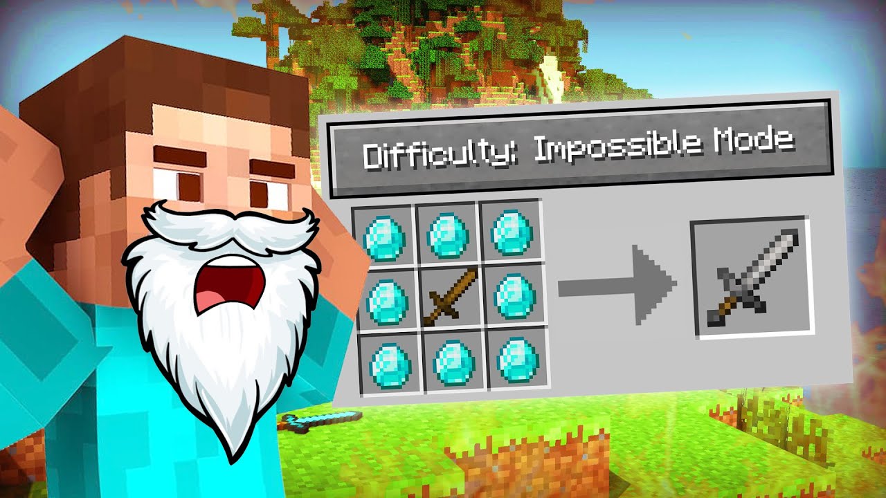 BEATING MINECRAFT IN HARDEST MINECRAFT MOD - Minecraft videos