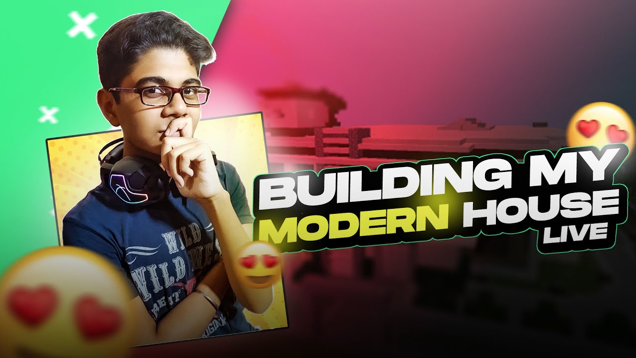 BUILDING MY CRORE PATI HOUSE IN MINECRAFT LIVE!! - Minecraft videos