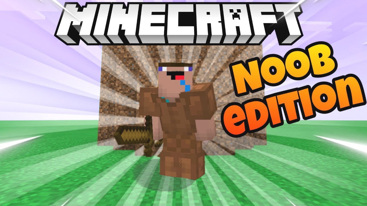 Beating Minecraft as a NOOB *Hard* - Minecraft videos