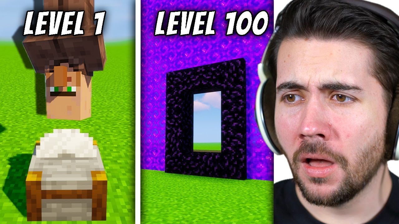 Cursed Minecraft Hacks From Level 1 to Level 100 - Minecraft videos