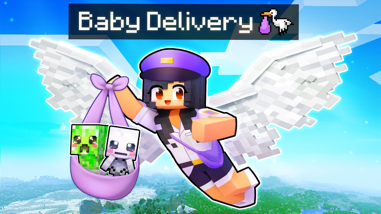 Delivering BABY MOBS To Families In Minecraft! - Minecraft videos