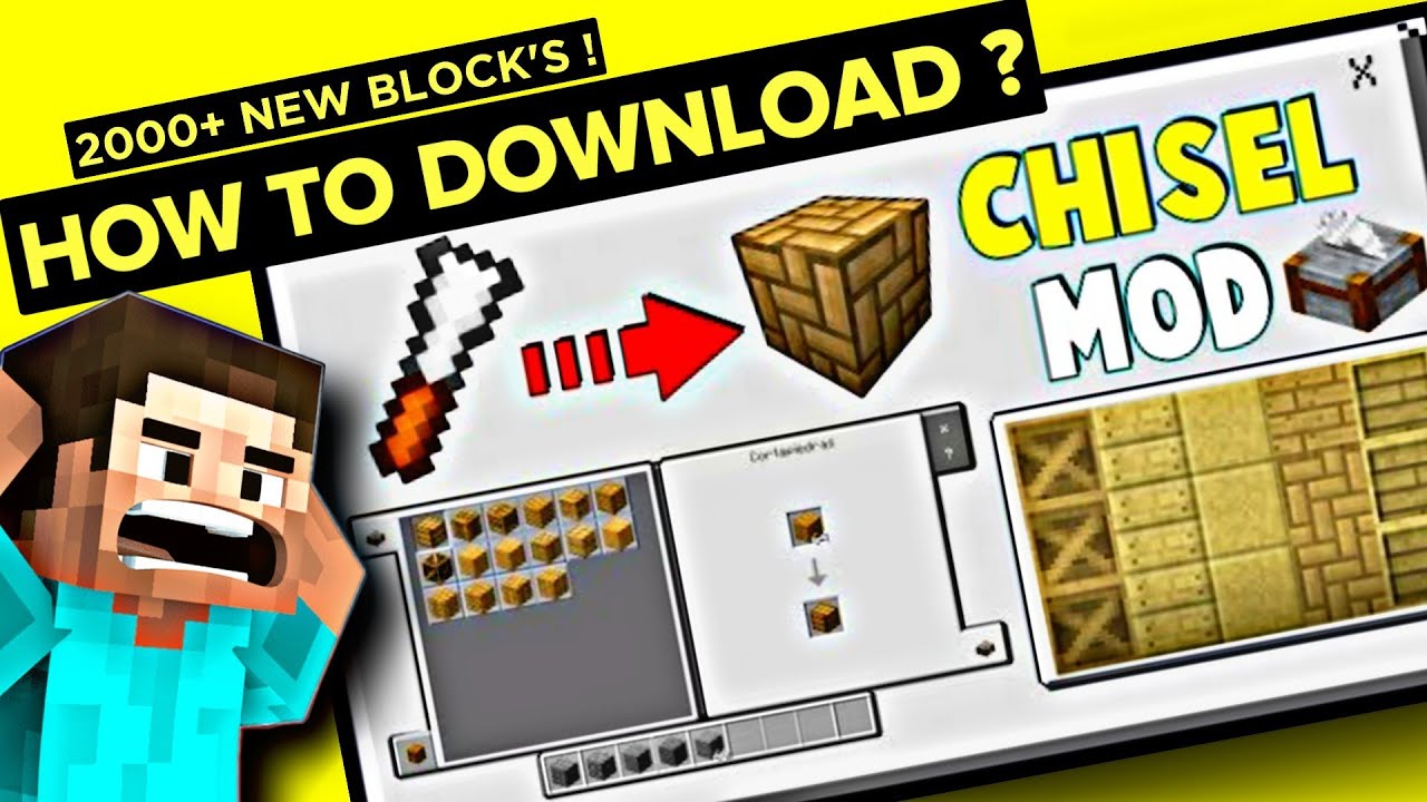 How To Download Chisel Mod In Minecraft Pe In Android Download Chisel Mod In Minecraft Pe 7454