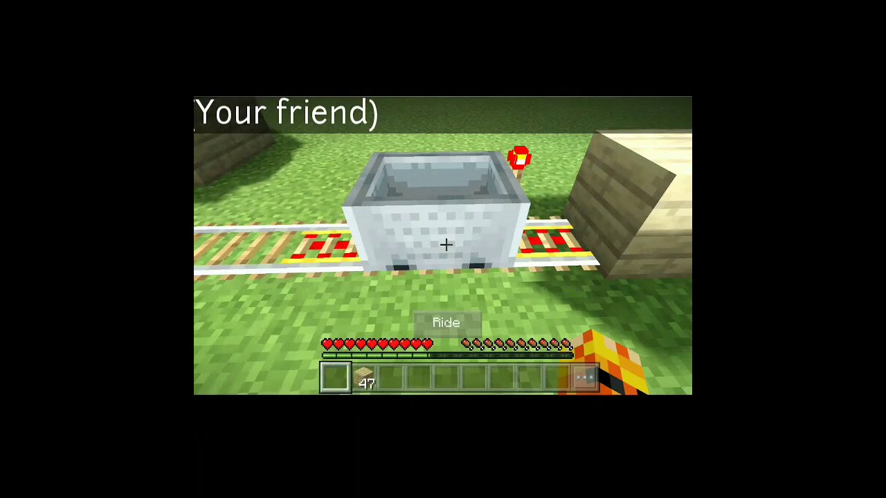 How To Make A Rail Trap In Minecraft Best Idea To Kill Your Friend Shorts Minecraft Videos