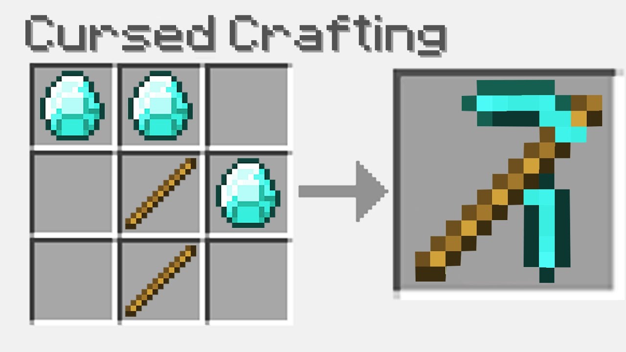 I Added "Cursed Crafting" to Minecraft! - Minecraft videos