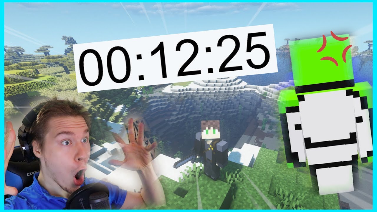 I BEAT DREAM'S MINECRAFT SPEEDRUN RECORD BY USING THIS SIMPLE TRICK ...