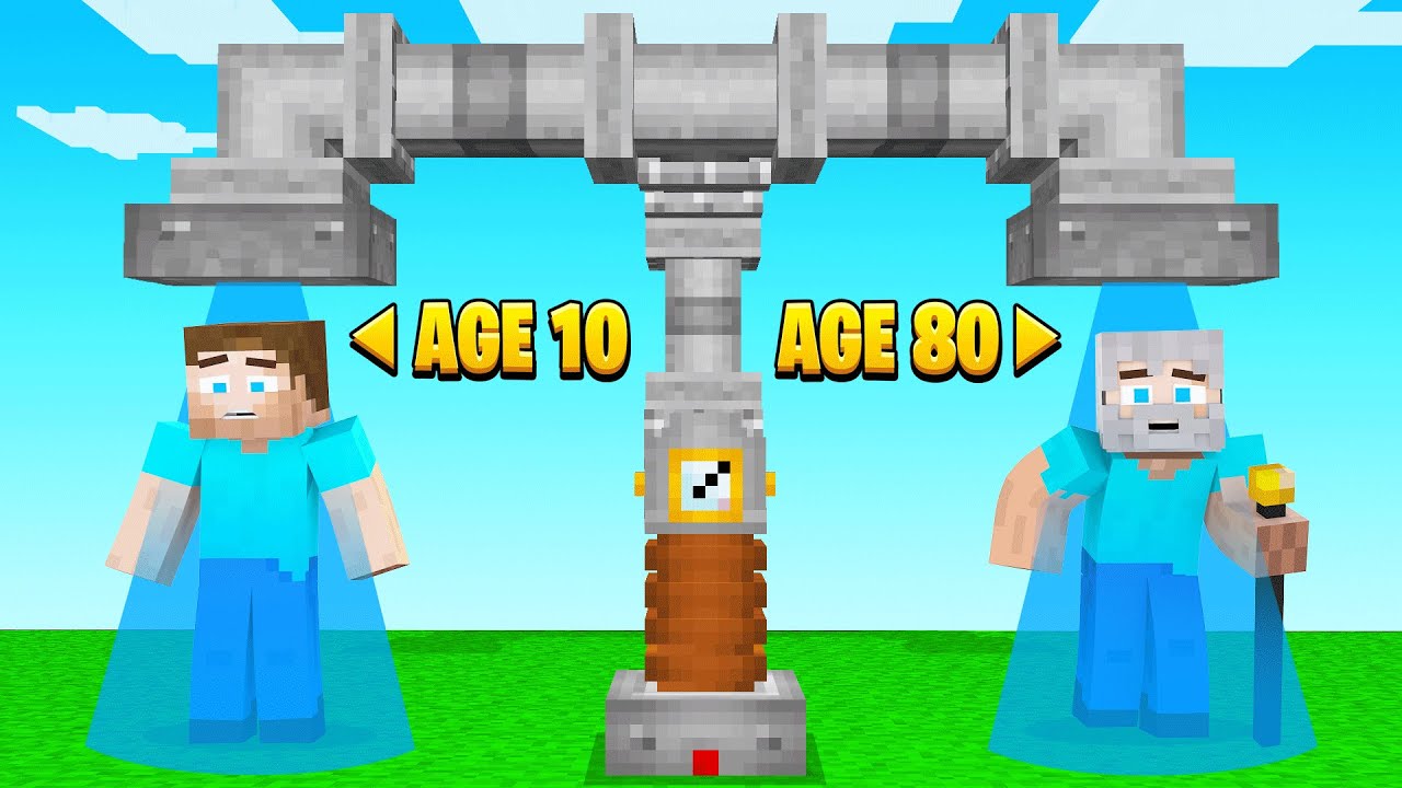 I BECAME AN OLD MAN In Minecraft! - Minecraft videos