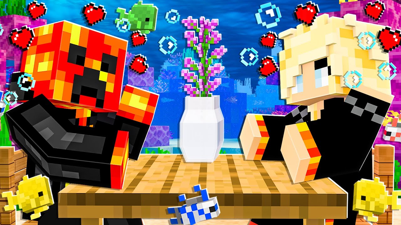 I Had an Underwater Minecraft Date with PrestonPlayz! - Minecraft videos