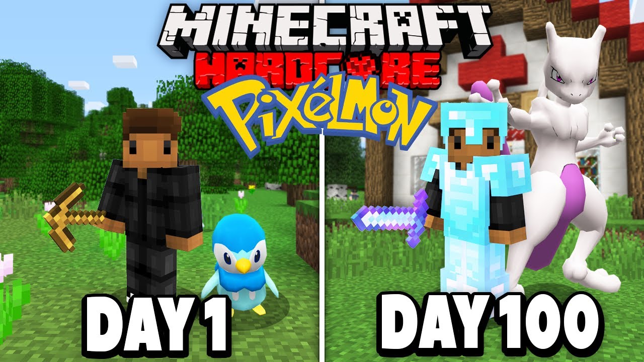 I Spent 100 Days in Minecraft Pixelmon.. Here's What Happened ...