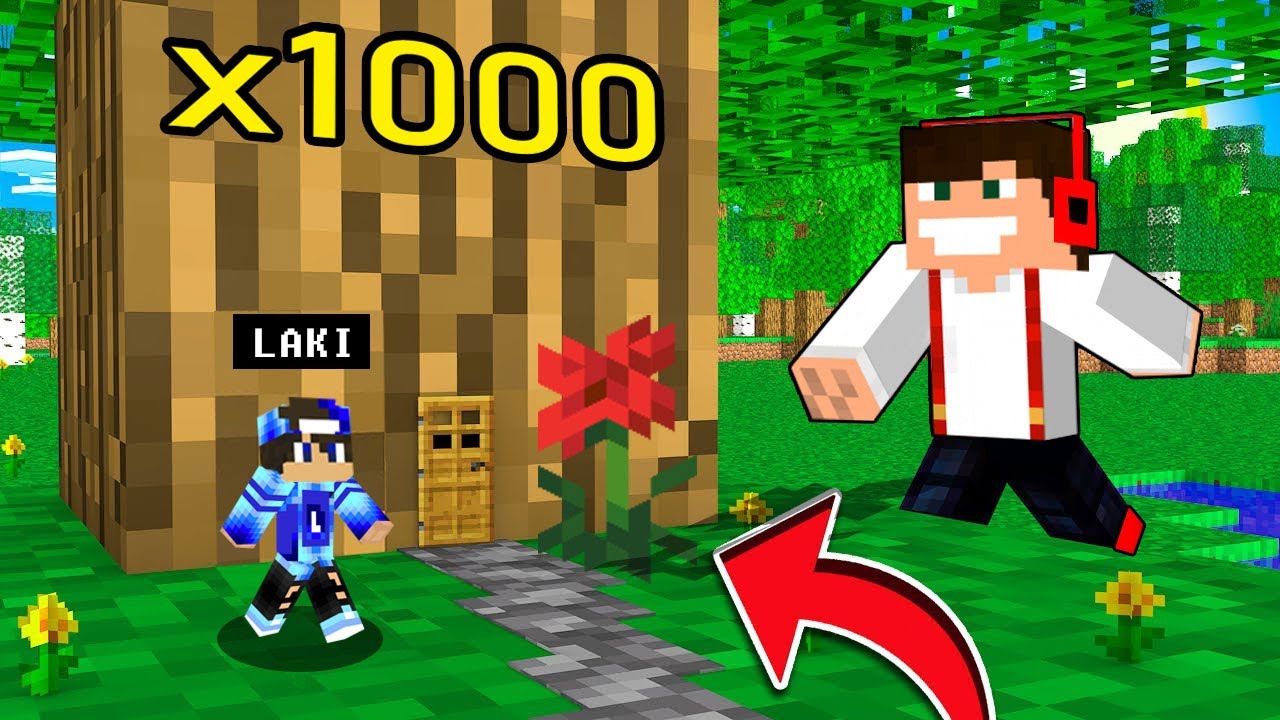 JESTEM 1000x RAZY MNIESZY W MINECRAFT ! *MAGICZNY LAS !* - Minecraft videos