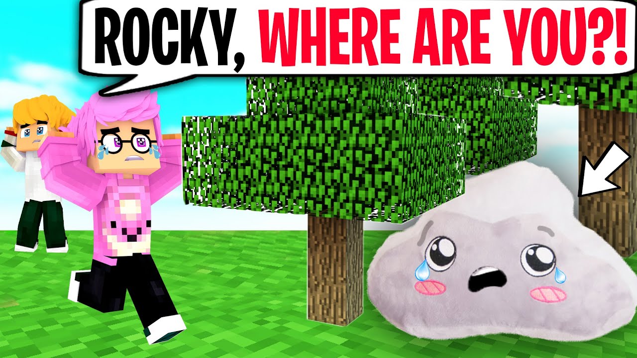 Justin's Pet ROCKY Gets LOST In MINECRAFT! (LankyBox Minecraft ...