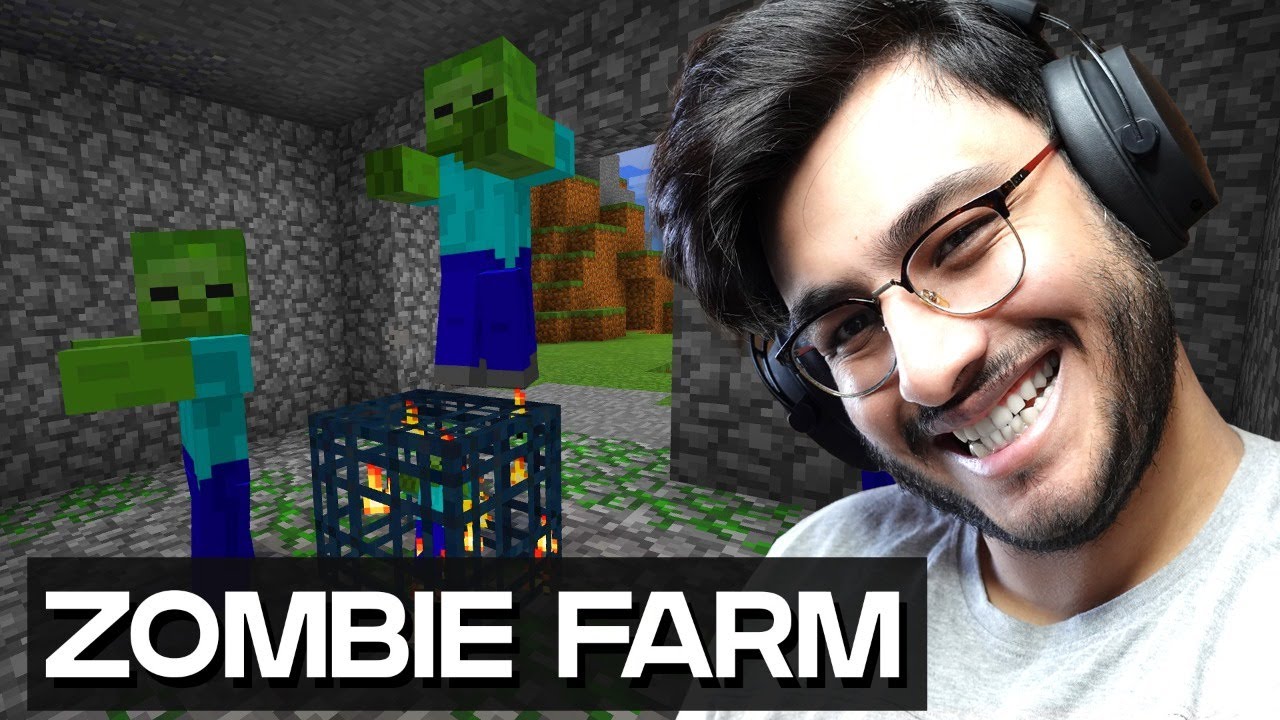 MAKING A ZOMBIE FARM FOR XP IN MINECRAFT - RAWKNEE LIVE - Minecraft videos