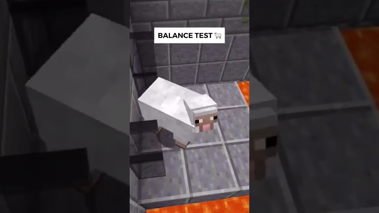 Minecraft Balance Test | #Shorts - Minecraft videos