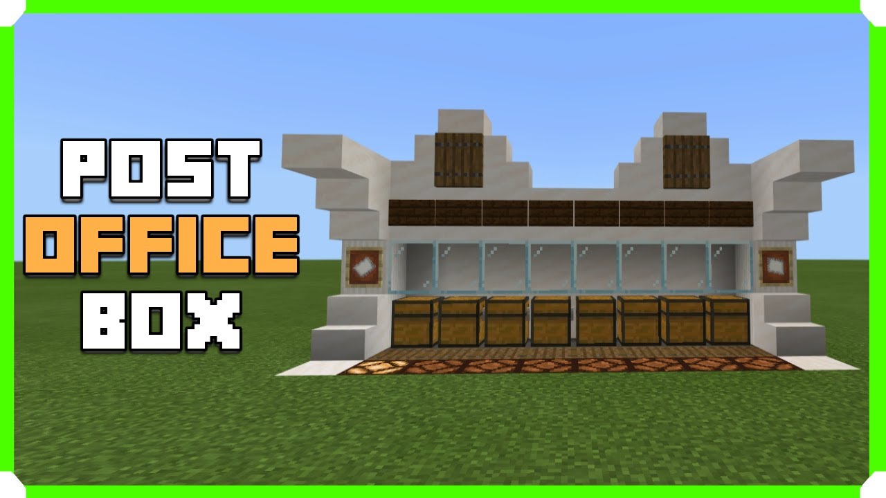 Minecraft Bedrock Edition - How To Build A Post Office Box - Minecraft ...