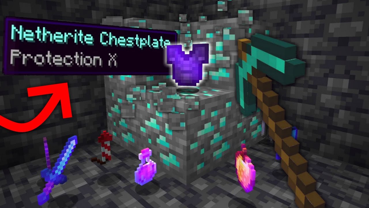 Minecraft, But Diamonds Drop OP ITEMS... - Minecraft videos