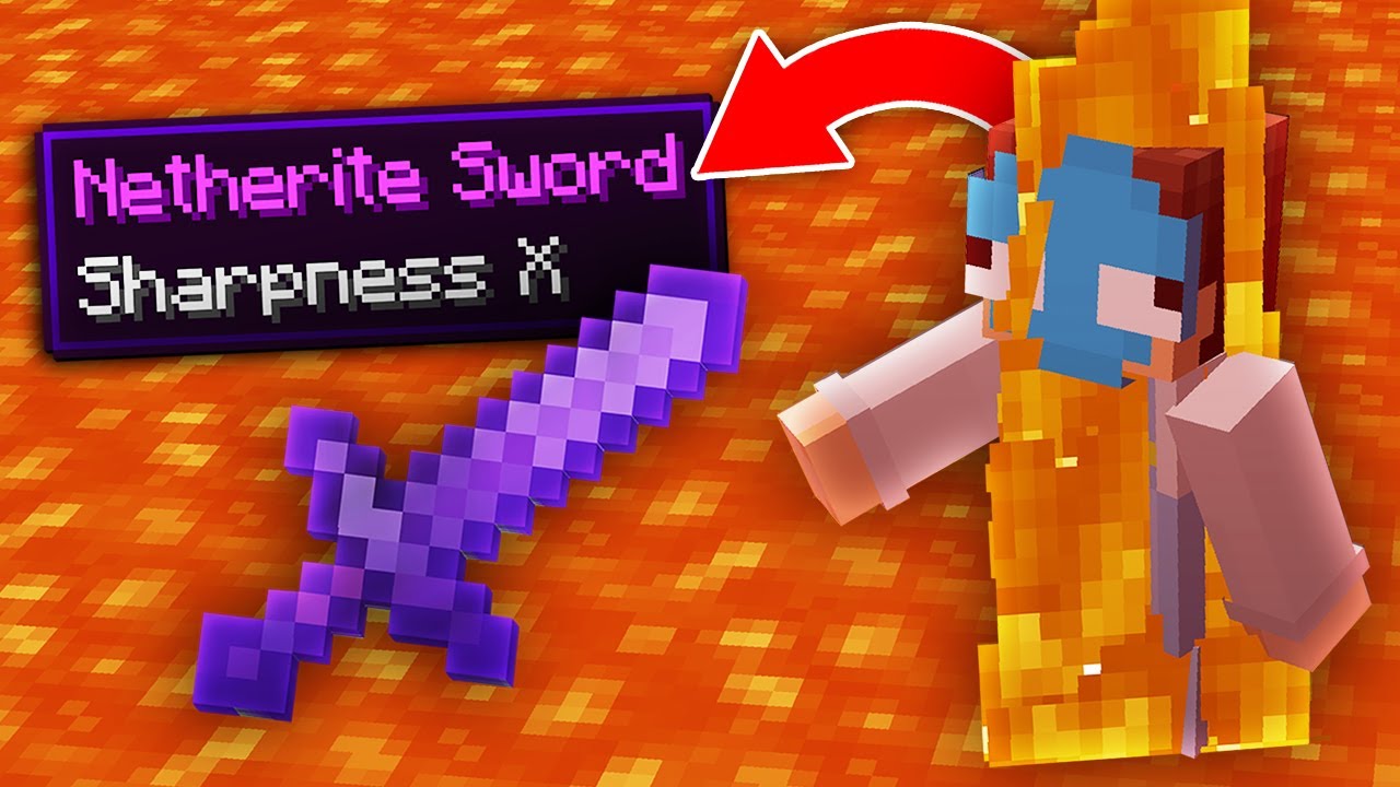 Minecraft, But Fire Drops OP Items... - Minecraft videos