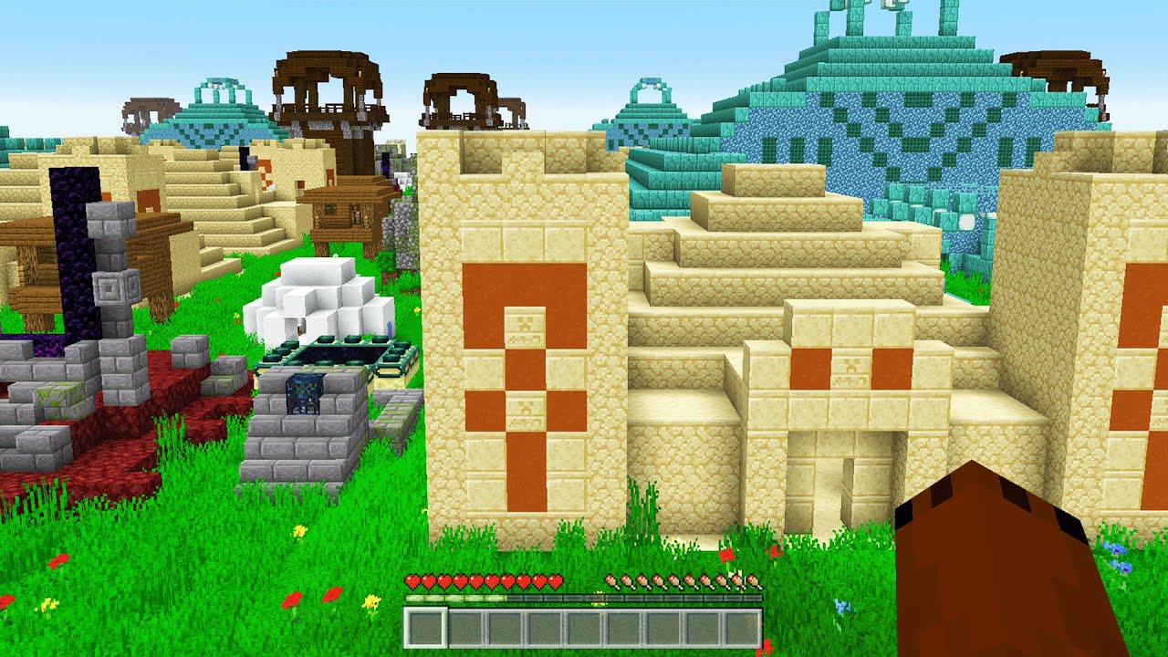 Minecraft, But the Entire World is ONLY Generated Structures ...