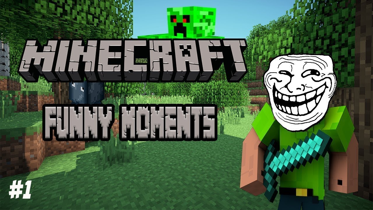 Minecraft Funniest Moments Compilation #1 | Minecraft highlight #1 ...
