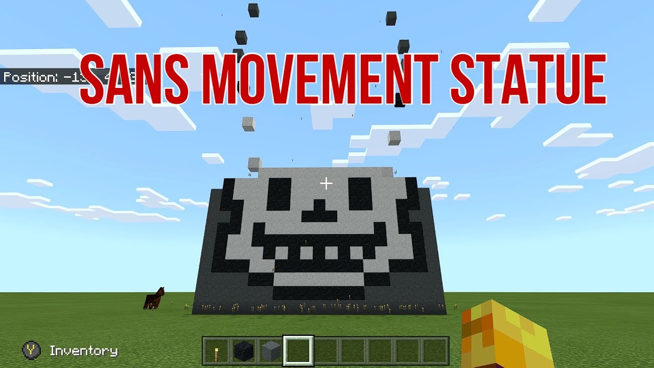 Minecraft Movement Statue: Sans from Undertale - Minecraft videos