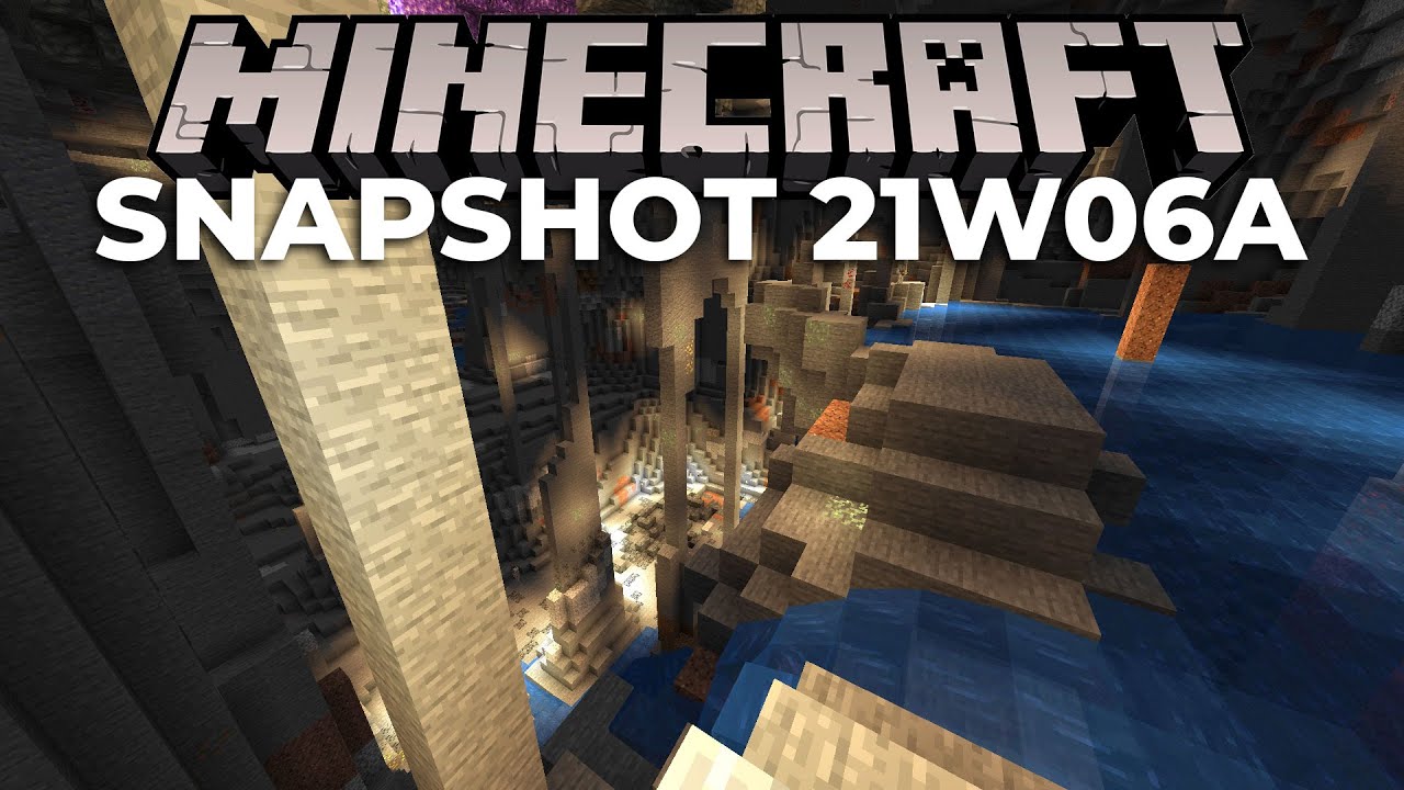 Minecraft Snapshot 21w06a NEW CAVE GENERATION! - Minecraft videos