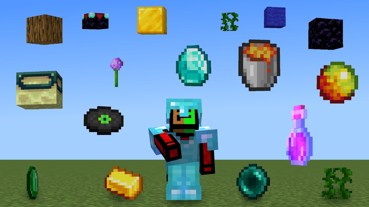 Minecraft UHC but RANDOM items fall from the SKY. - Minecraft videos