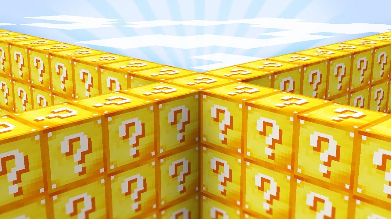 Minecraft, but the entire world is Lucky Block Walls.. - Minecraft videos