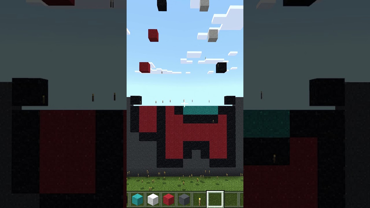 Minecraft movement statue: Among Us Red (Mini) - Minecraft videos