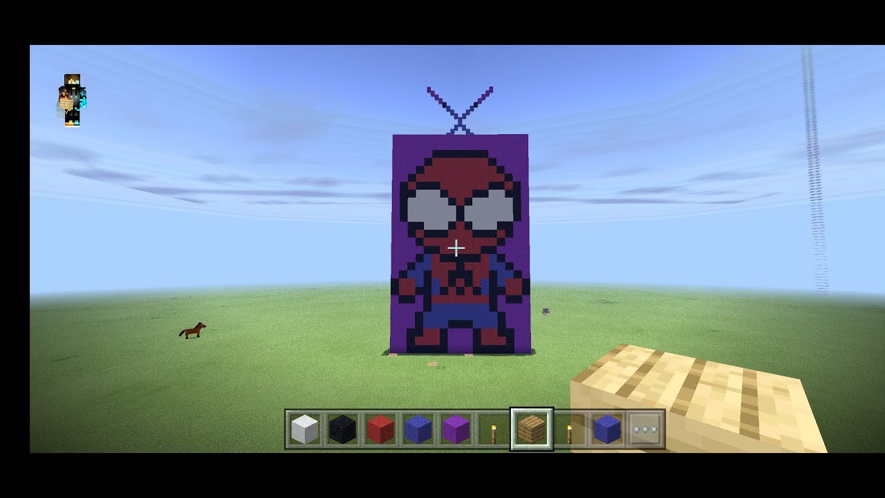 Minecraft movement statue of Spider Man || Amazing view || #shorts ...