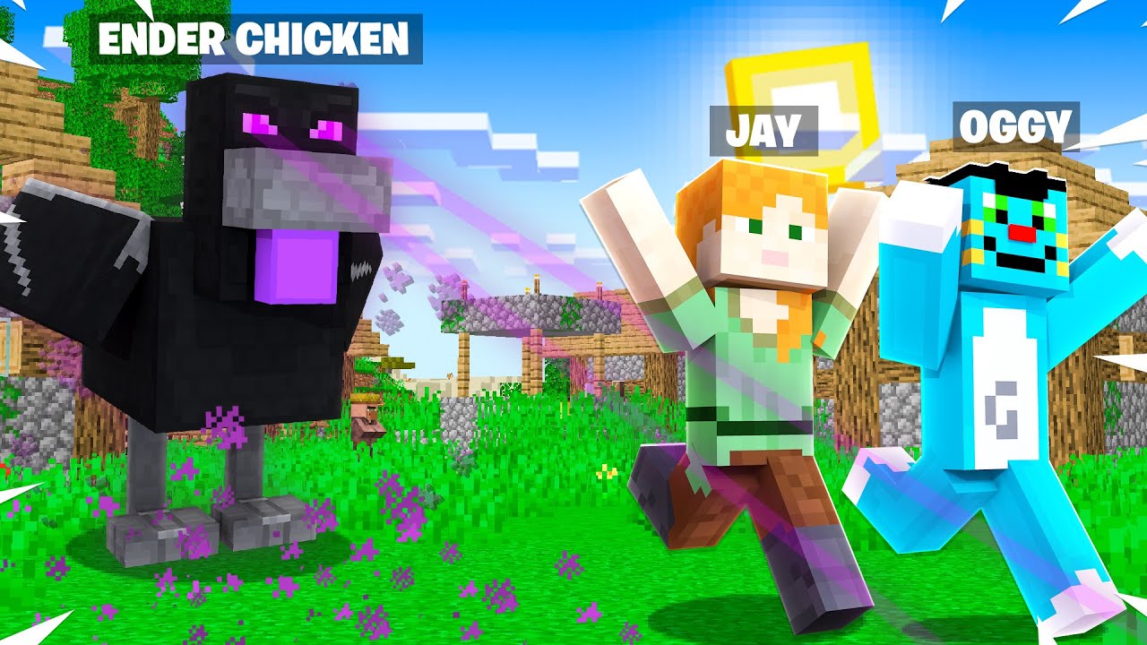 OGGY CRAFTED ENDER CHICKEN IN MINECRAFT! - Minecraft videos