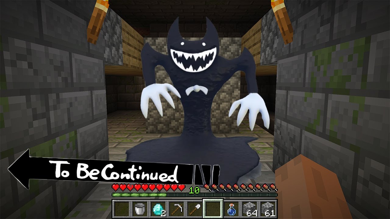 OMG.. Real Bendy in Minecraft - To Be Continued By Scooby Craft ...