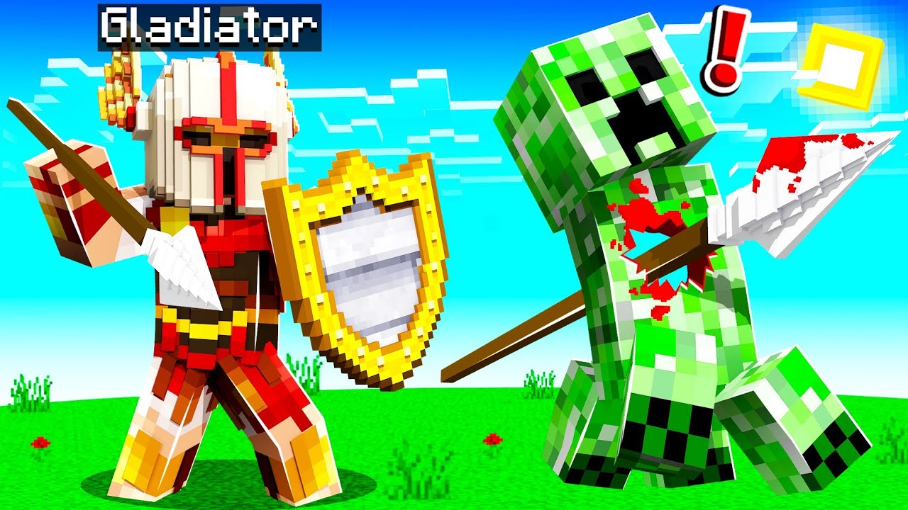 Playing as GLADIATOR WARRIORS in MINECRAFT! - Minecraft videos