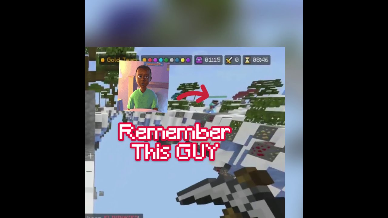 REMEMBER THIS GUY - Minecraft Hive SkyWars Traps but Noobs Keep Falling ...