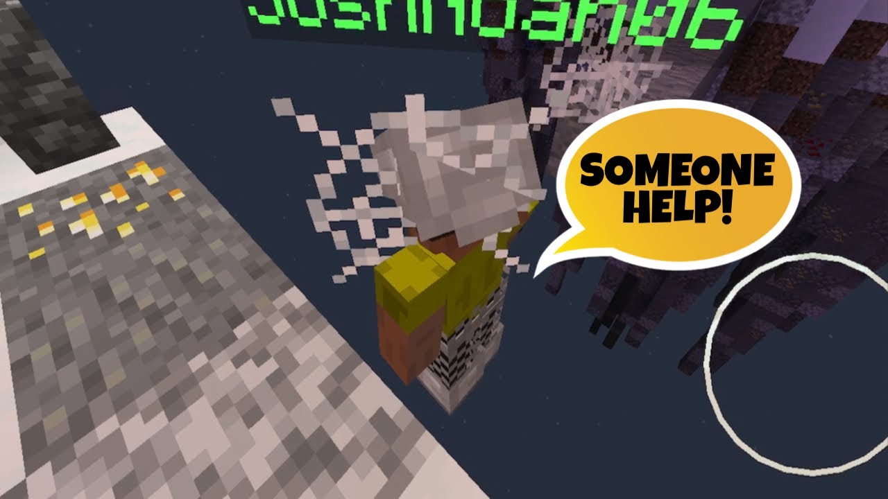 Stupid Steve gets stuck in a cobweb... | Minecraft - Minecraft videos