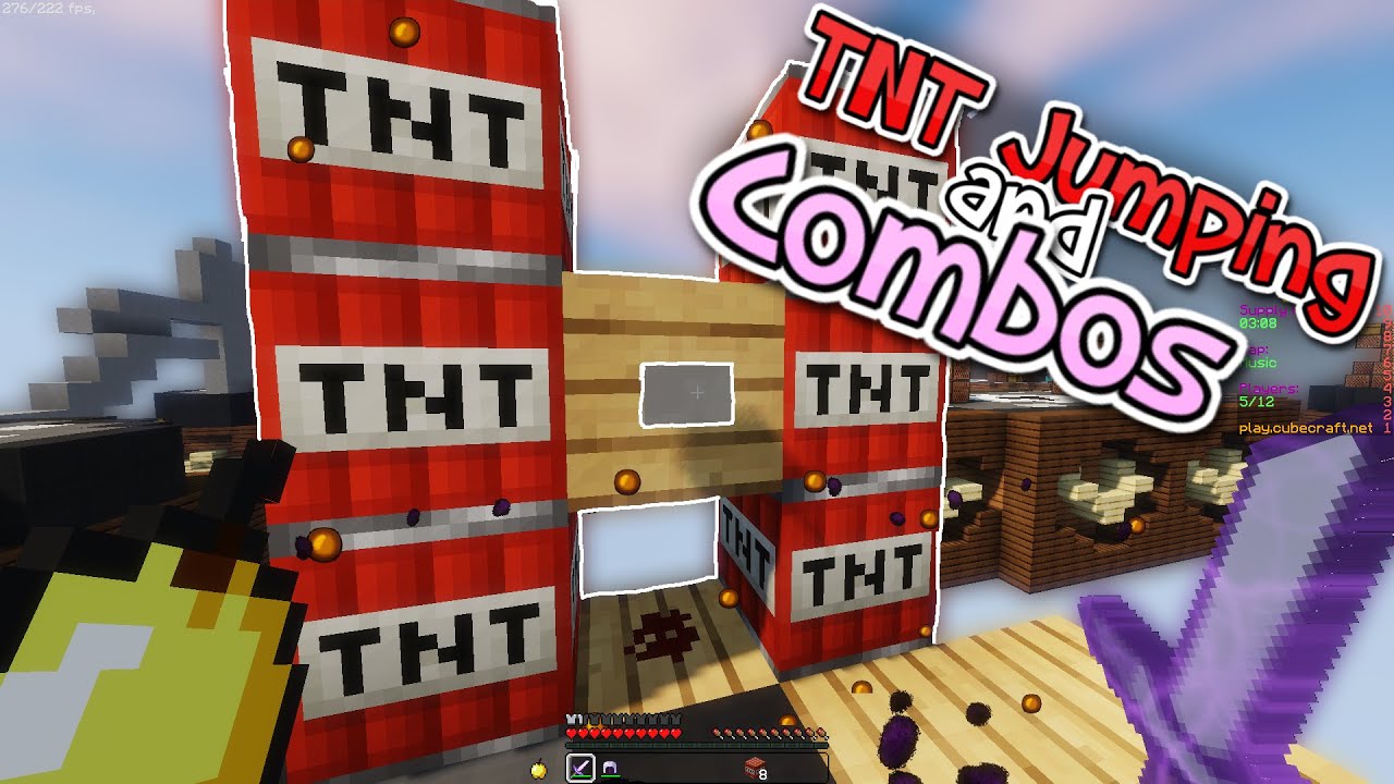 TNT Jumping + Combos in Minecraft! (Cubecraft) - Minecraft videos
