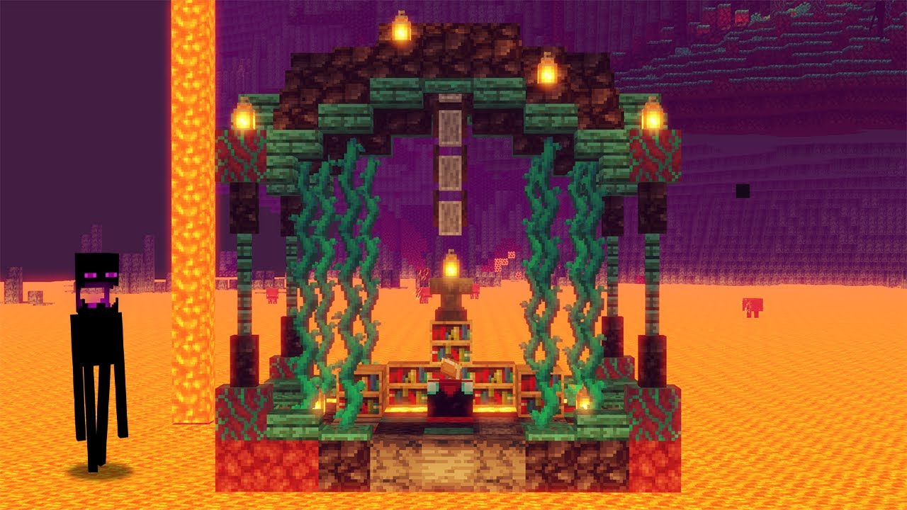 ULTIMATE LAVA Enchanting Room In Minecraft !! Part - 22 - Minecraft videos