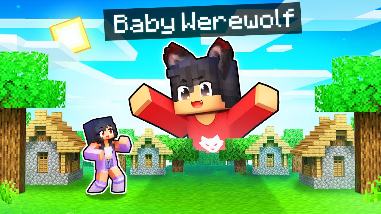 We're TINY with a Baby WEREWOLF In Minecraft! - Minecraft videos