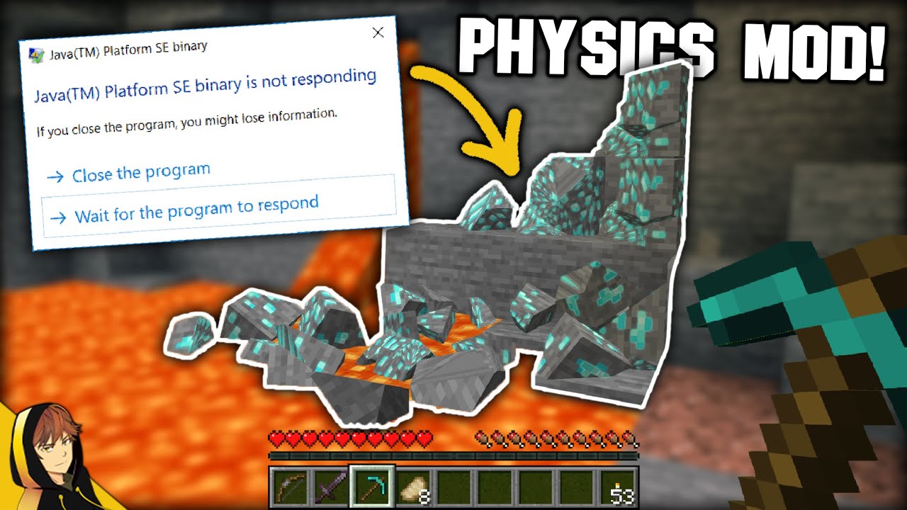 "Insane" Physics Mod = Breaking Minecraft!! [That's what we want ...