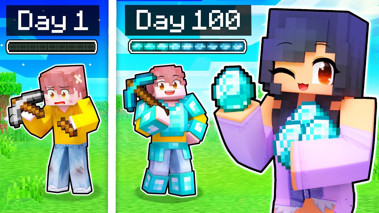 100 DAYS Of Helping My FRIENDS In Minecraft! - Minecraft videos