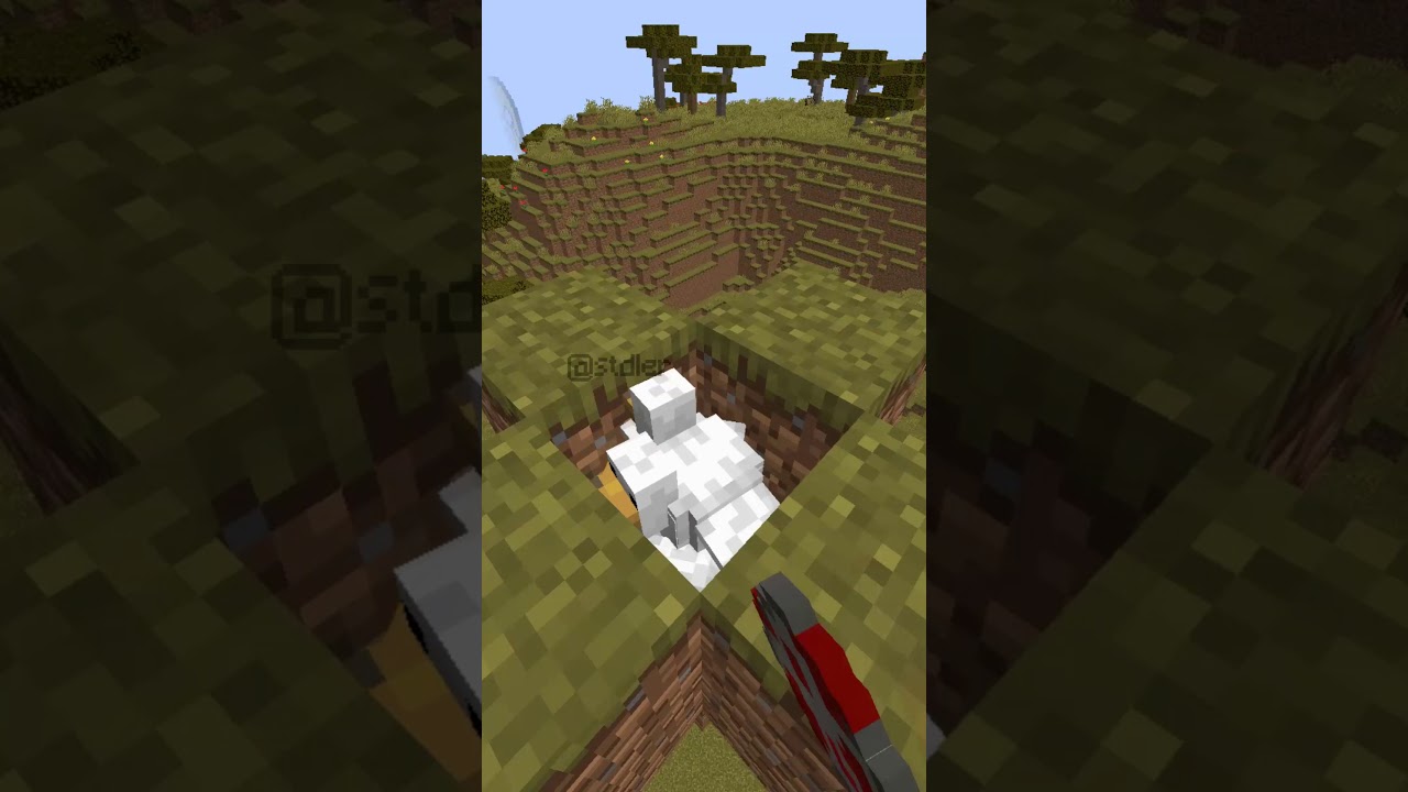 Chicken beyblade in Minecraft - Minecraft videos