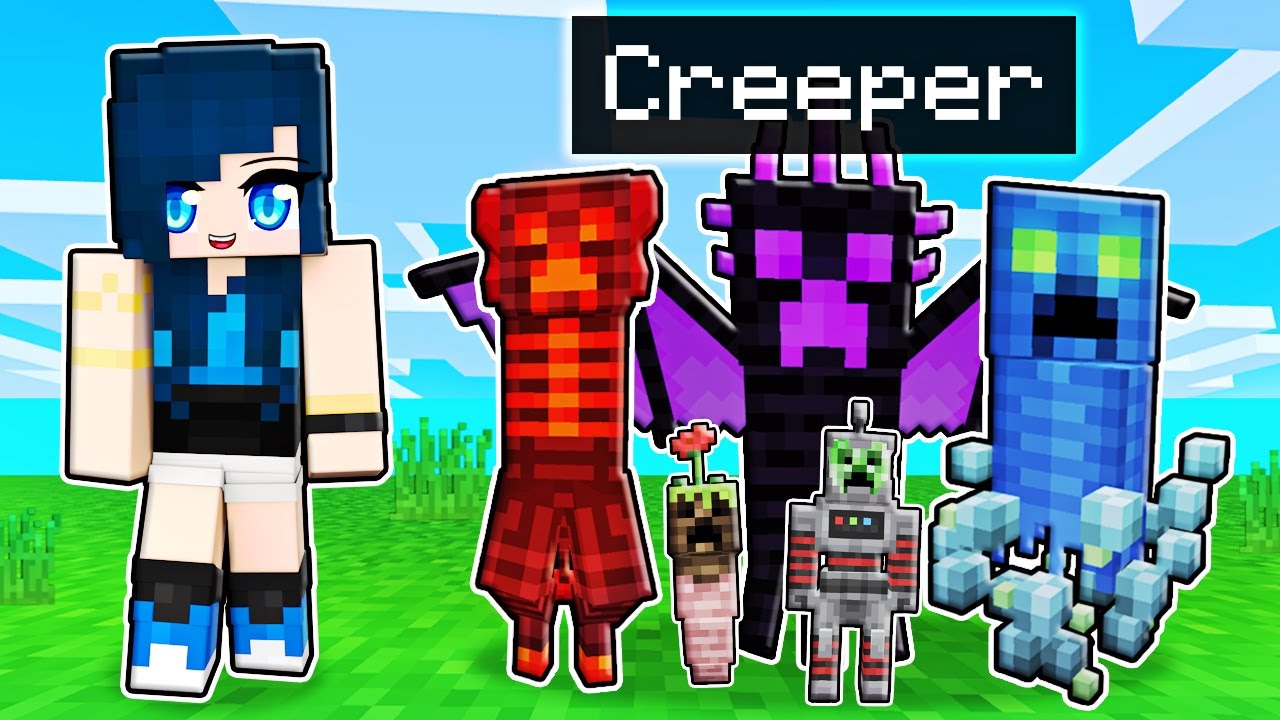 Crazy ELEMENTAL Creepers in Minecraft! - Minecraft videos