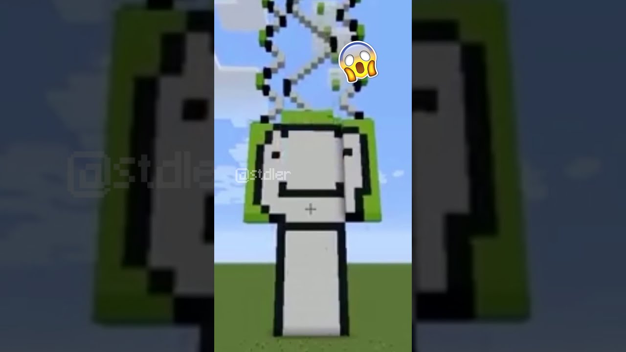 Dream pixel art tiktok Minecraft - Minecraft videos