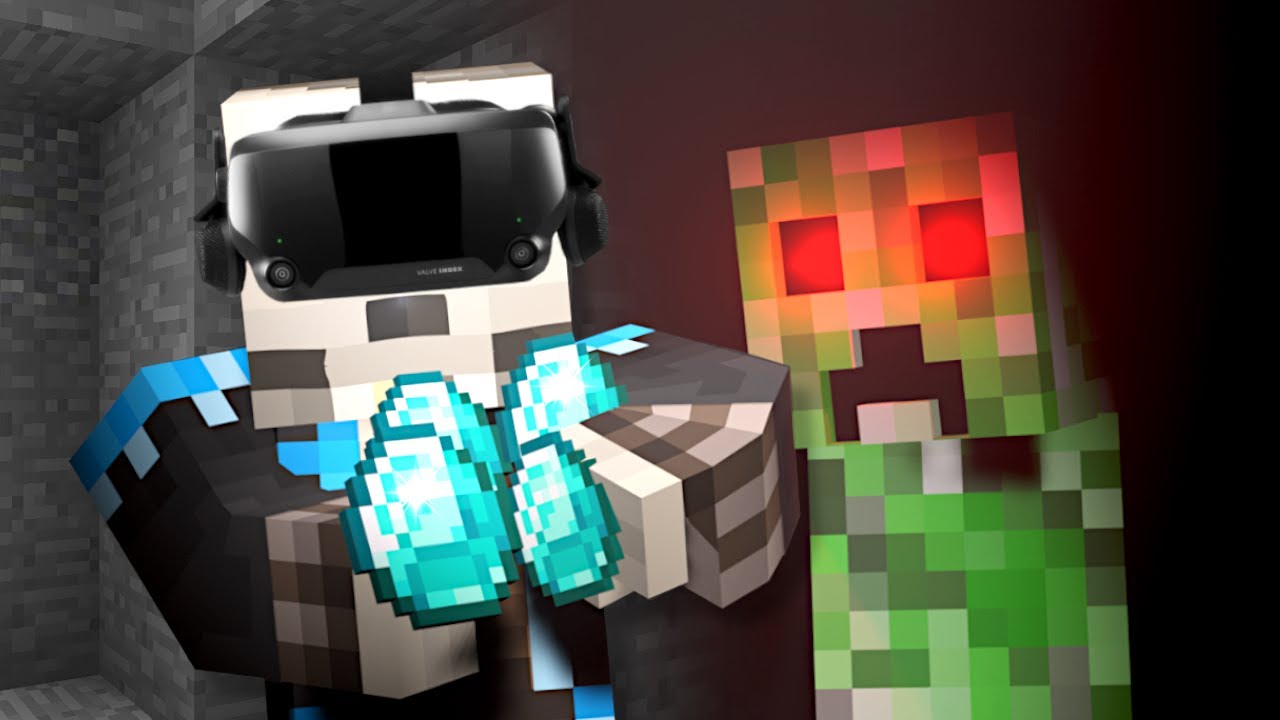 Finding Diamonds but in VR! - Minecraft VR Gameplay - Minecraft videos