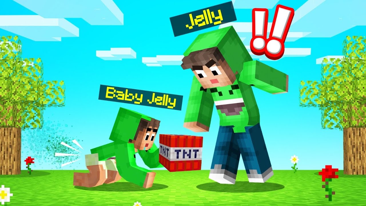 I Adopted A JELLY BABY In MINECRAFT! (Start A Family) - Minecraft videos