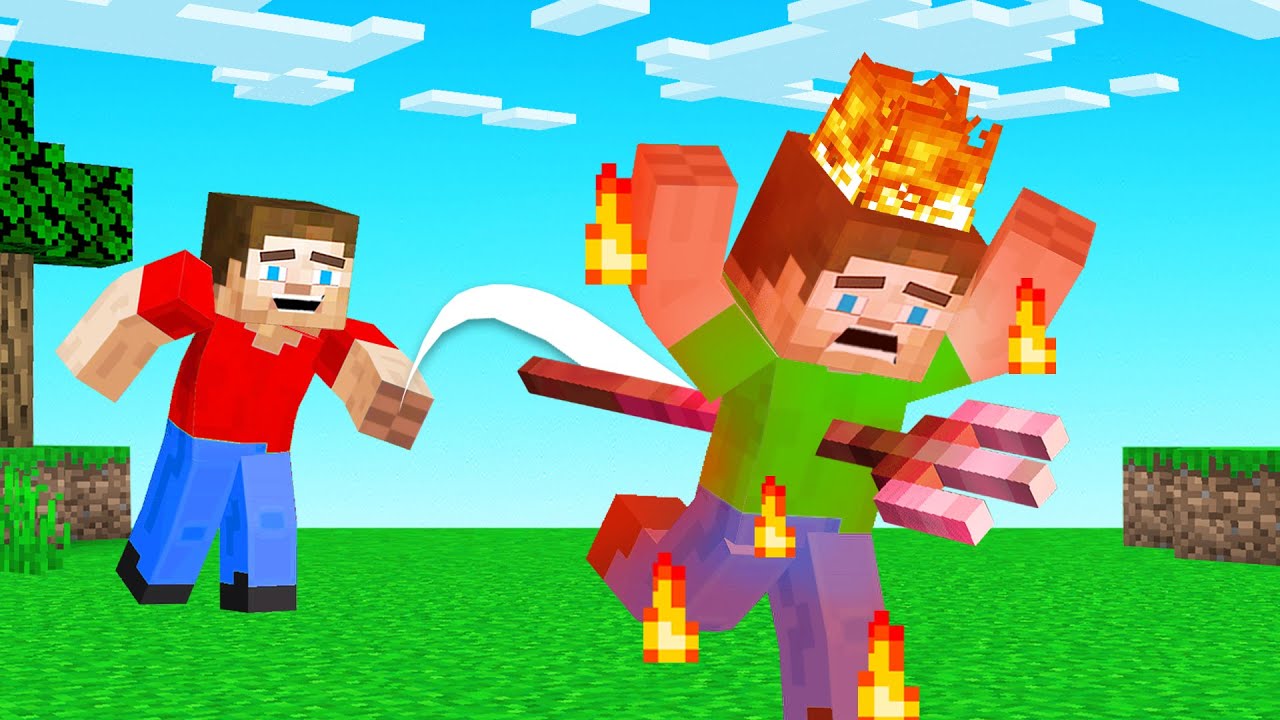 I Built The ULTIMATE FIRE TRIDENT In Minecraft! - Minecraft videos
