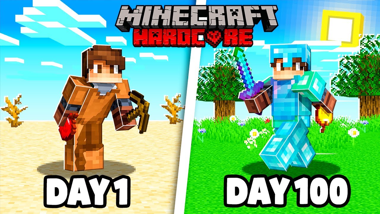 I Spent 100 Days in ULTRA HARDCORE MINECRAFT... This is what happened ...