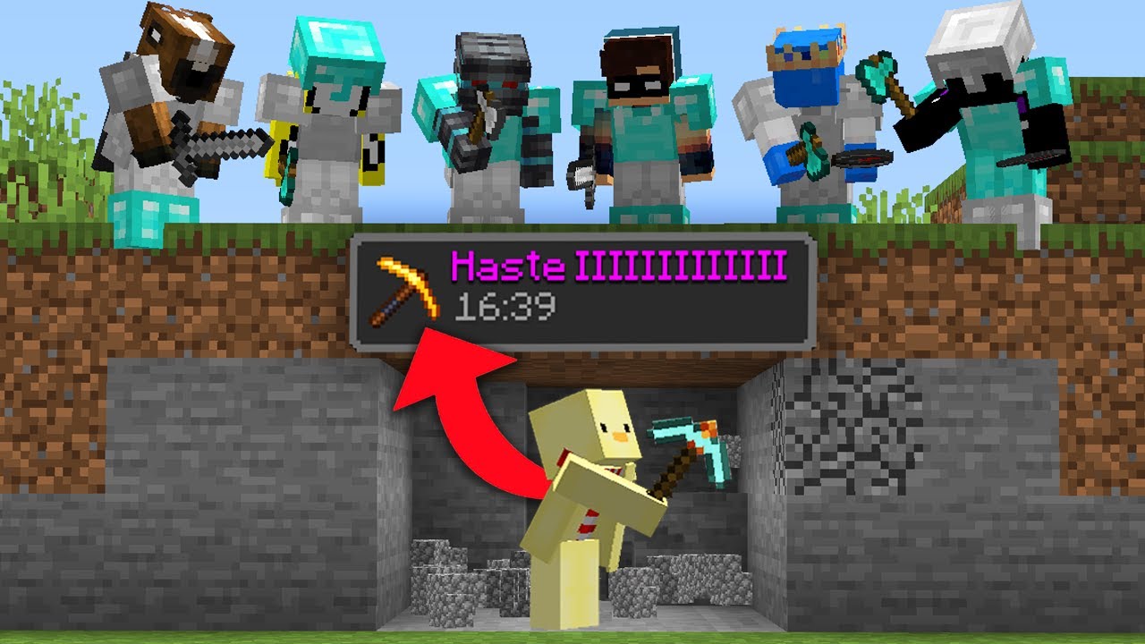 Minecraft Manhunt But Every Block I Break Increases My Haste ...